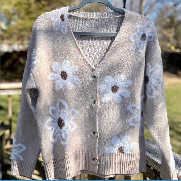 Sweaters | Daisy Cardigan In Apricot | Poshmark